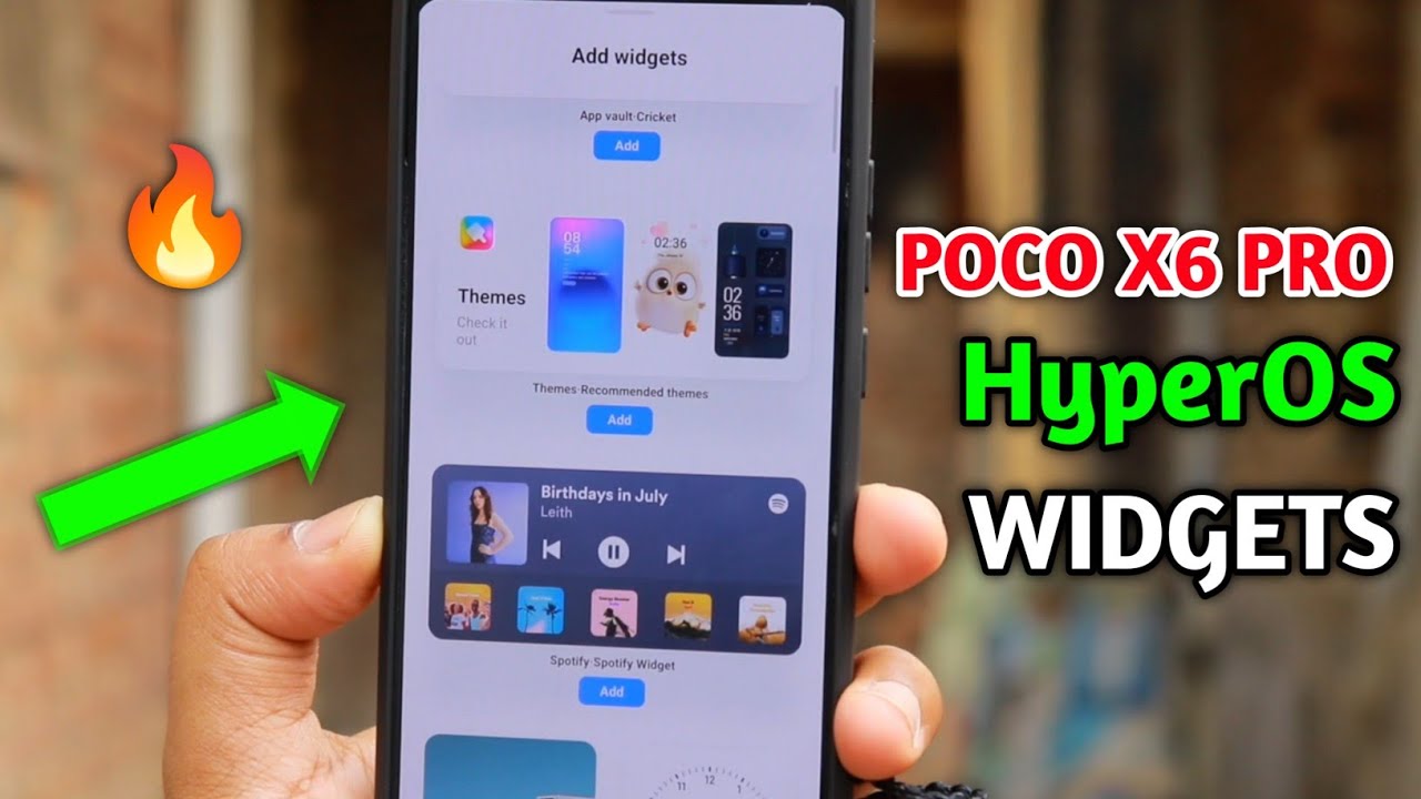 Poco X6 PRO HyperOS New Widgets | Poco X6 Pro 5G HyperOS Update 🔥 - YouTube