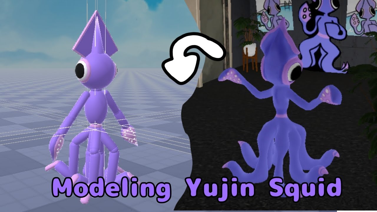 Modeling Yujin Squid in Uni-Craft your world - YouTube