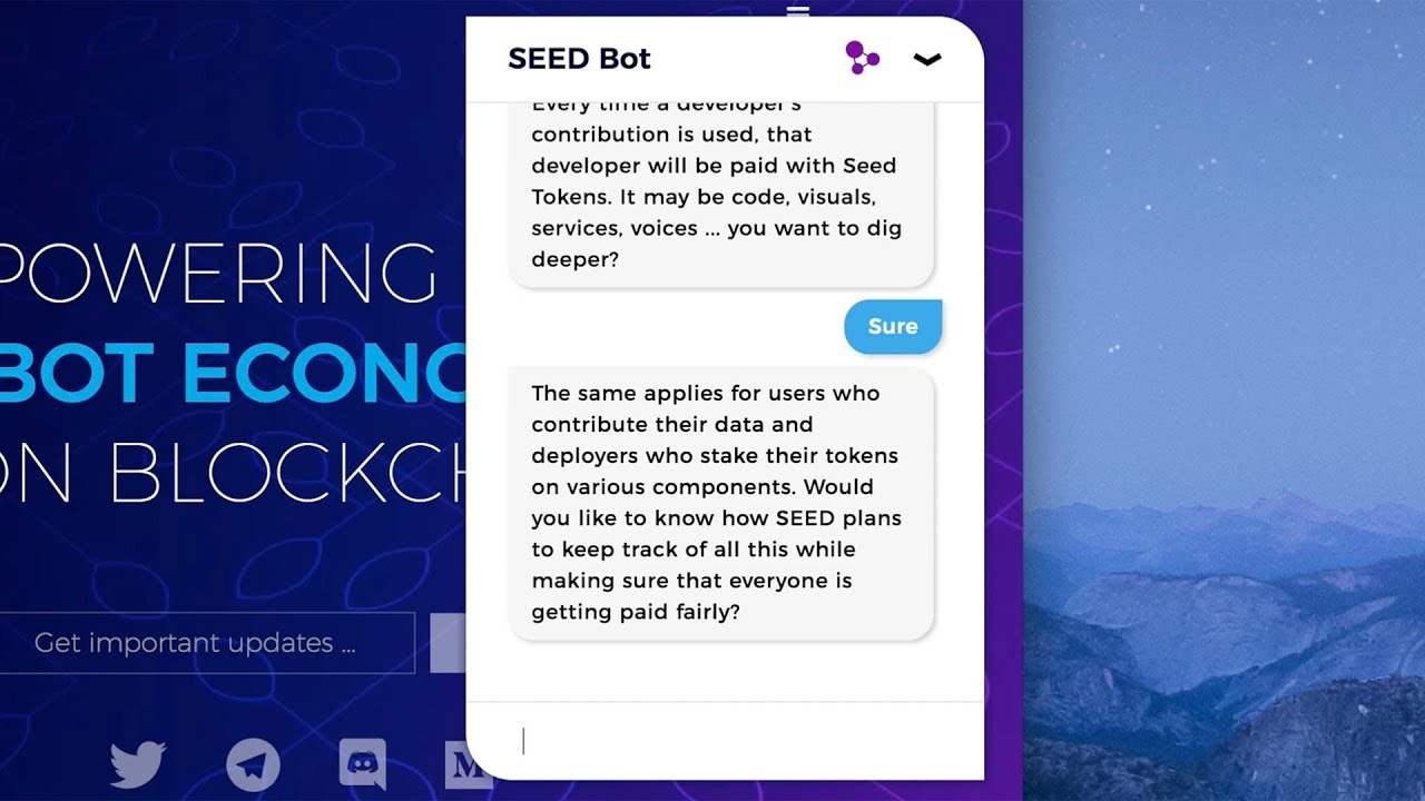 SEED Bot Blockchain Demo - YouTube