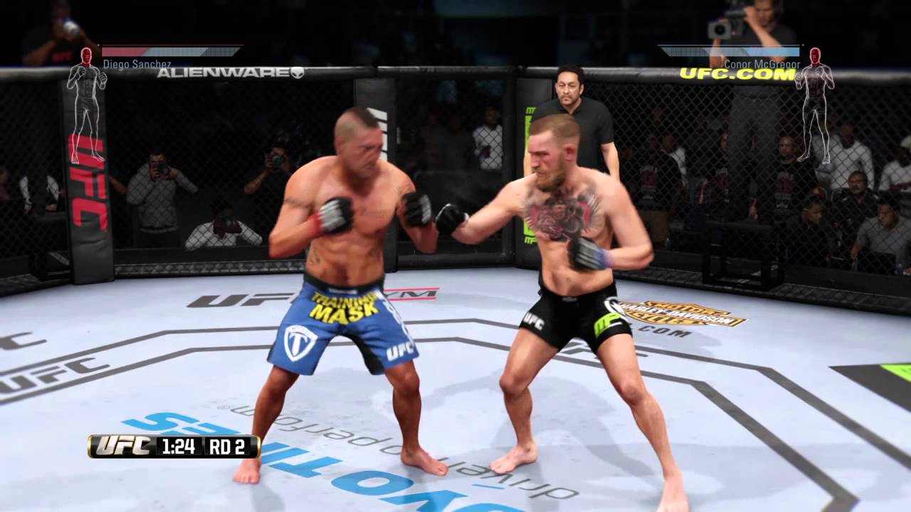 EA SPORT UFC Connor McGregor vs Diego Sanchez Amazing finish - YouTube