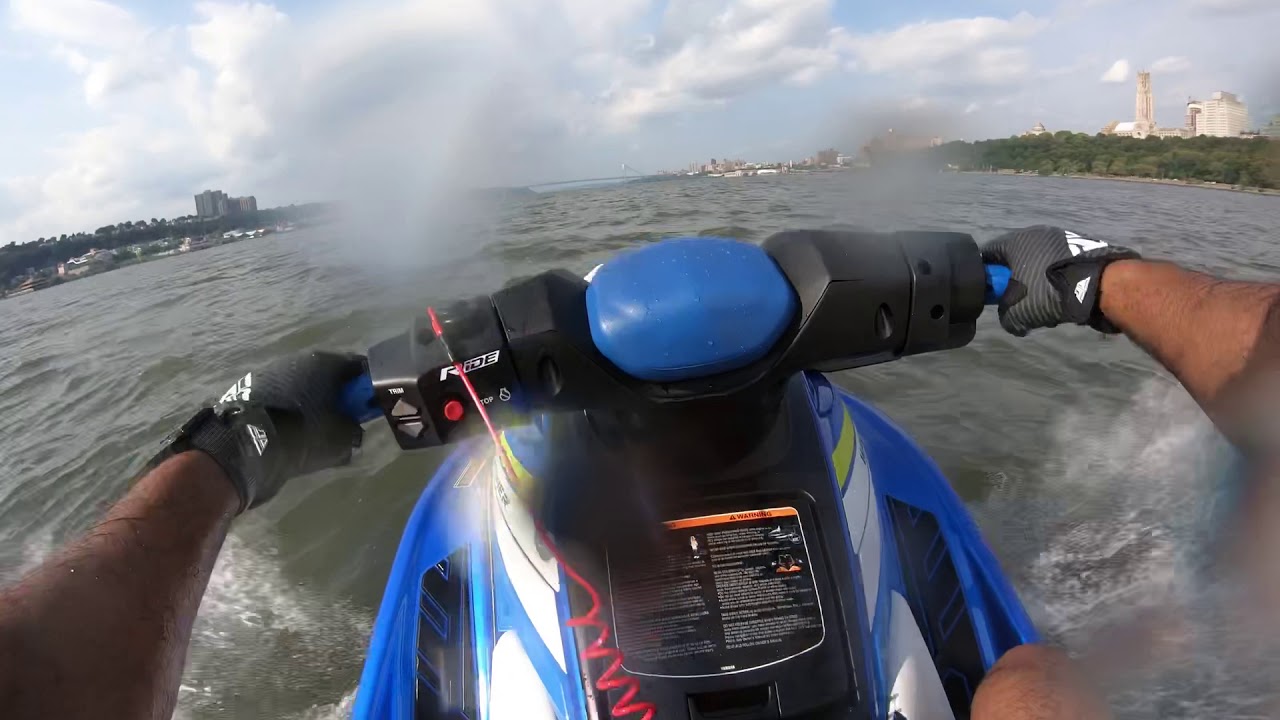 2019 YAMAHA GP1800R and 2019 YAMAHA VXR IN CHOPPY HUDSON RIVER - YouTube