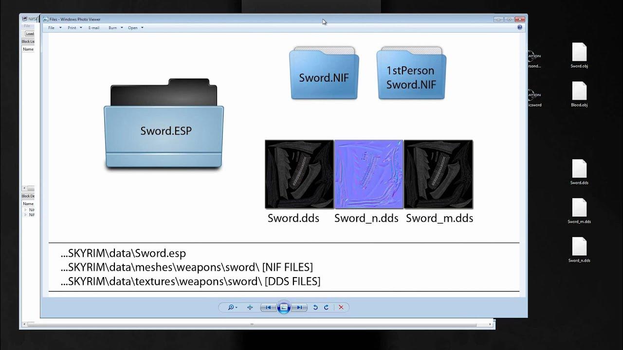 Skyrim Modding Tutorial - Weapon [Model+Textures+Import] part3 - YouTube