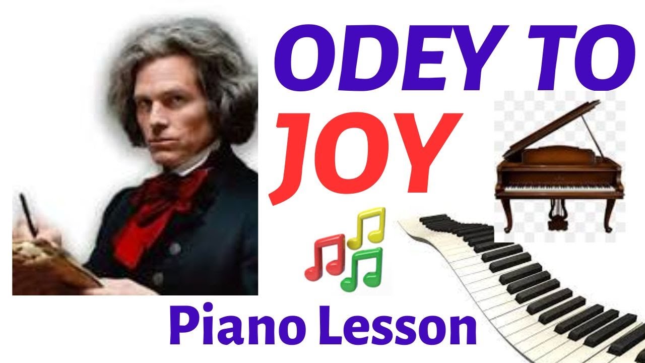 Beethoven Ode to Joy|| Easy Piano Tutorial| Primary Music Lesson ...