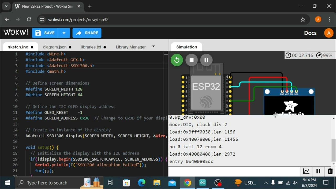 Esp32 Sine wave 🌊 | Wokwi | Arduino | Esp32 | Esp32 programming | Arduino Titan - YouTube