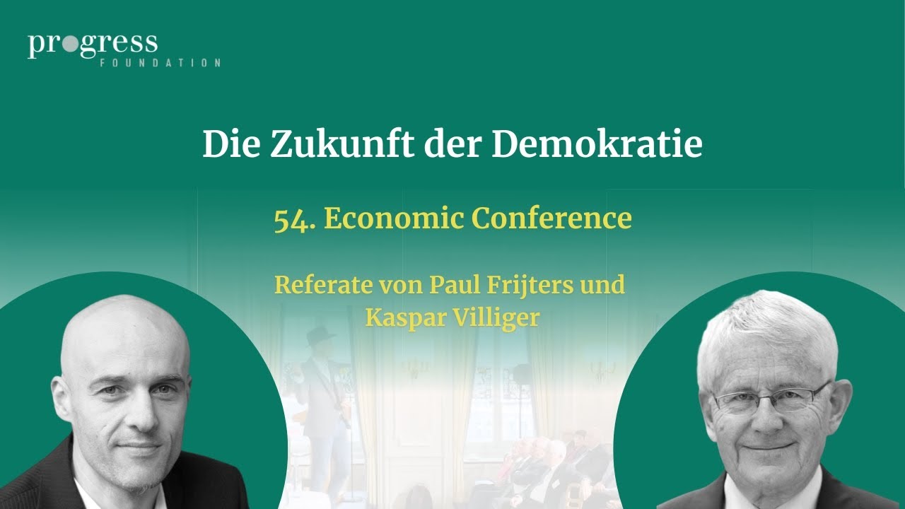 Die Zukunft der Demokratie | Referate von Paul Frijters und Kaspar Villiger - YouTube