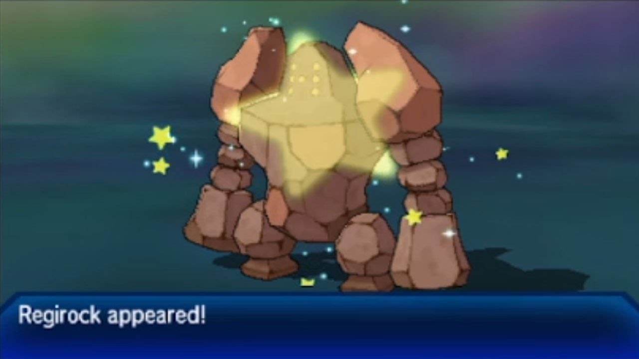 Shiny Regirock (Reupload) - Pokemon Ultra Sun - YouTube