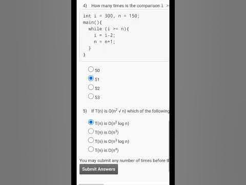 Design and analysis of algorithms - NPTEL 2024 || WEEK 1 QUIZ ASSIGNMENT SOLUTION || - YouTube