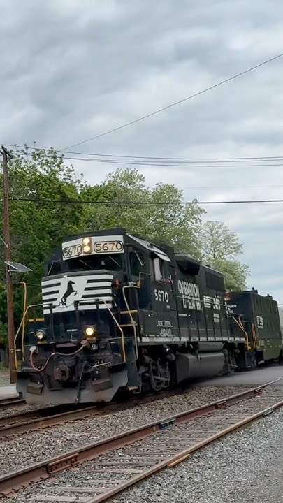 NS 5670 GP38-2 “Operation Lifesaver” leads CR MA01 with a Nice K5LA & a waving crew At ...