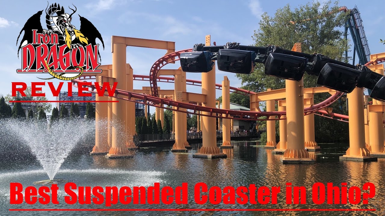 Iron Dragon Review | Cedar Point's Arrow Suspended Coaster - YouTube