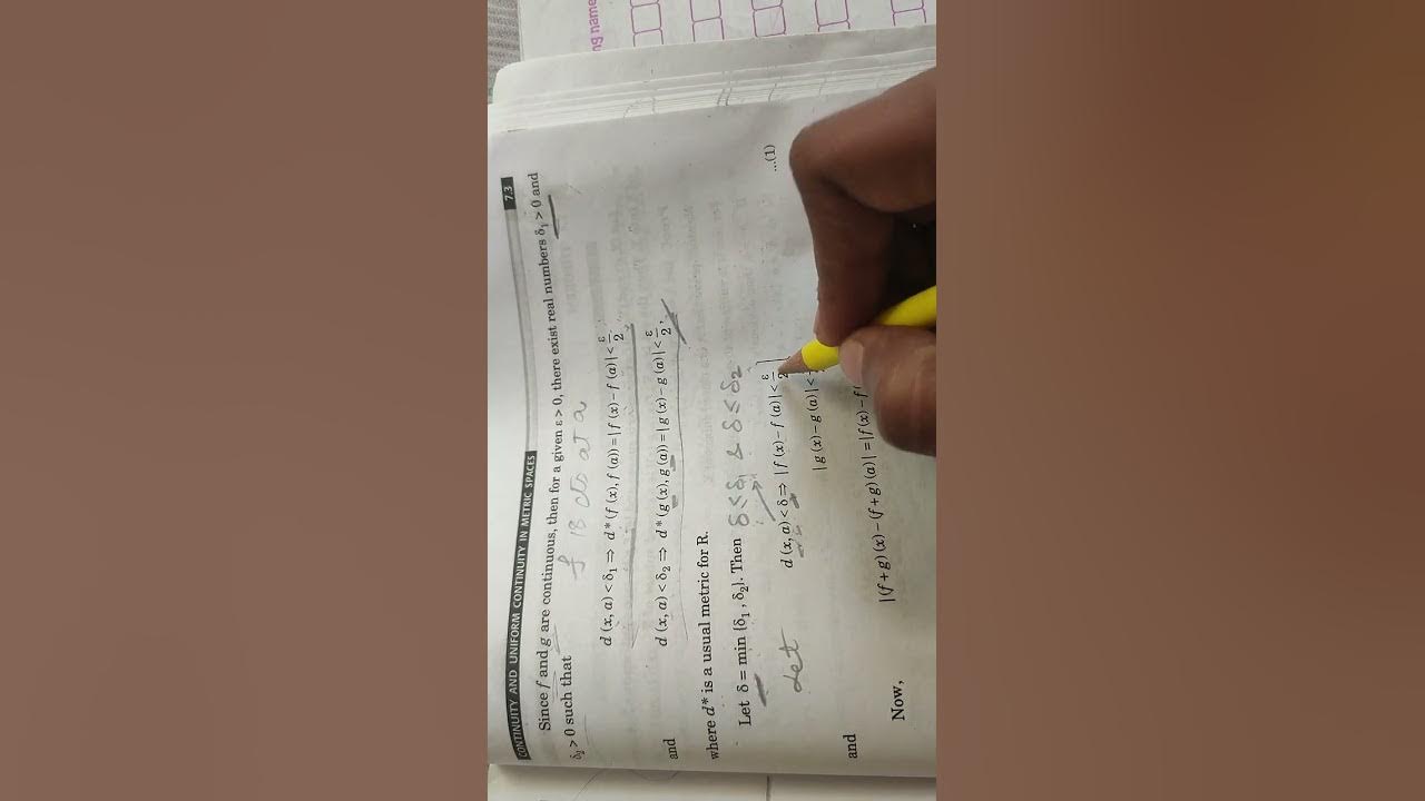 # 4, Sum of two continuous functions is again a continuous function in Metric Space - YouTube