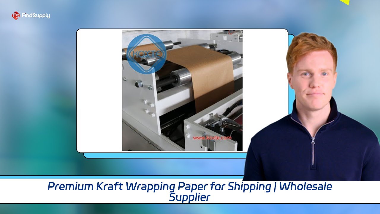 Premium Kraft Wrapping Paper for Shipping | Wholesale Supplier - YouTube