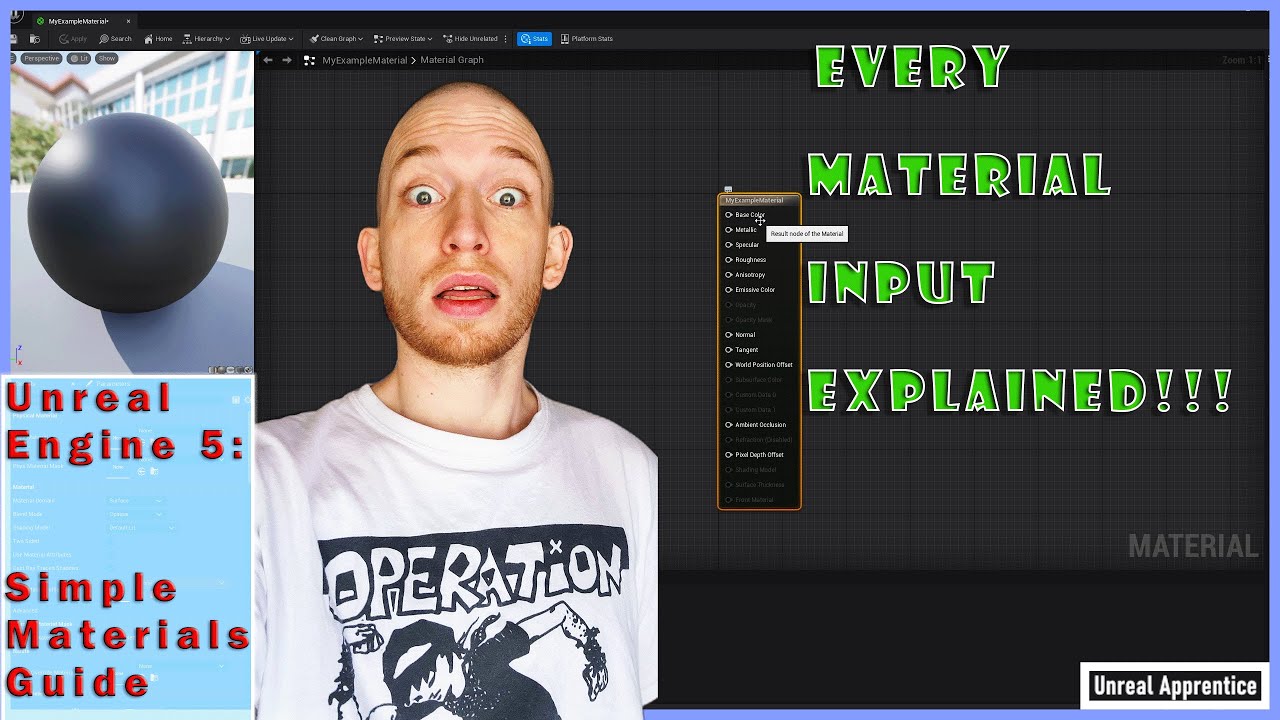 Unreal Engine 5 Learn What Every Single Material Input Does Youtube
