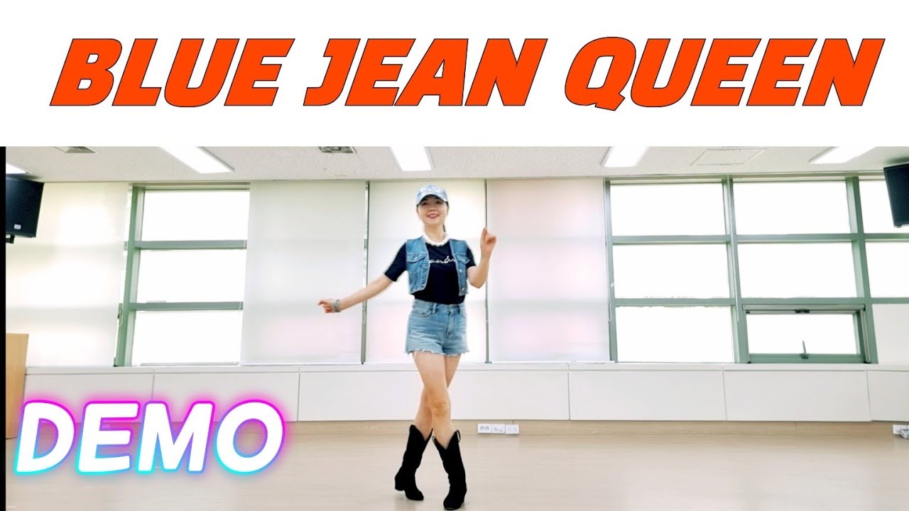 BLUE JEAN QUEEN IMPROVER LINE DANCE 블루진퀸 초중급라인댄스 - YouTube