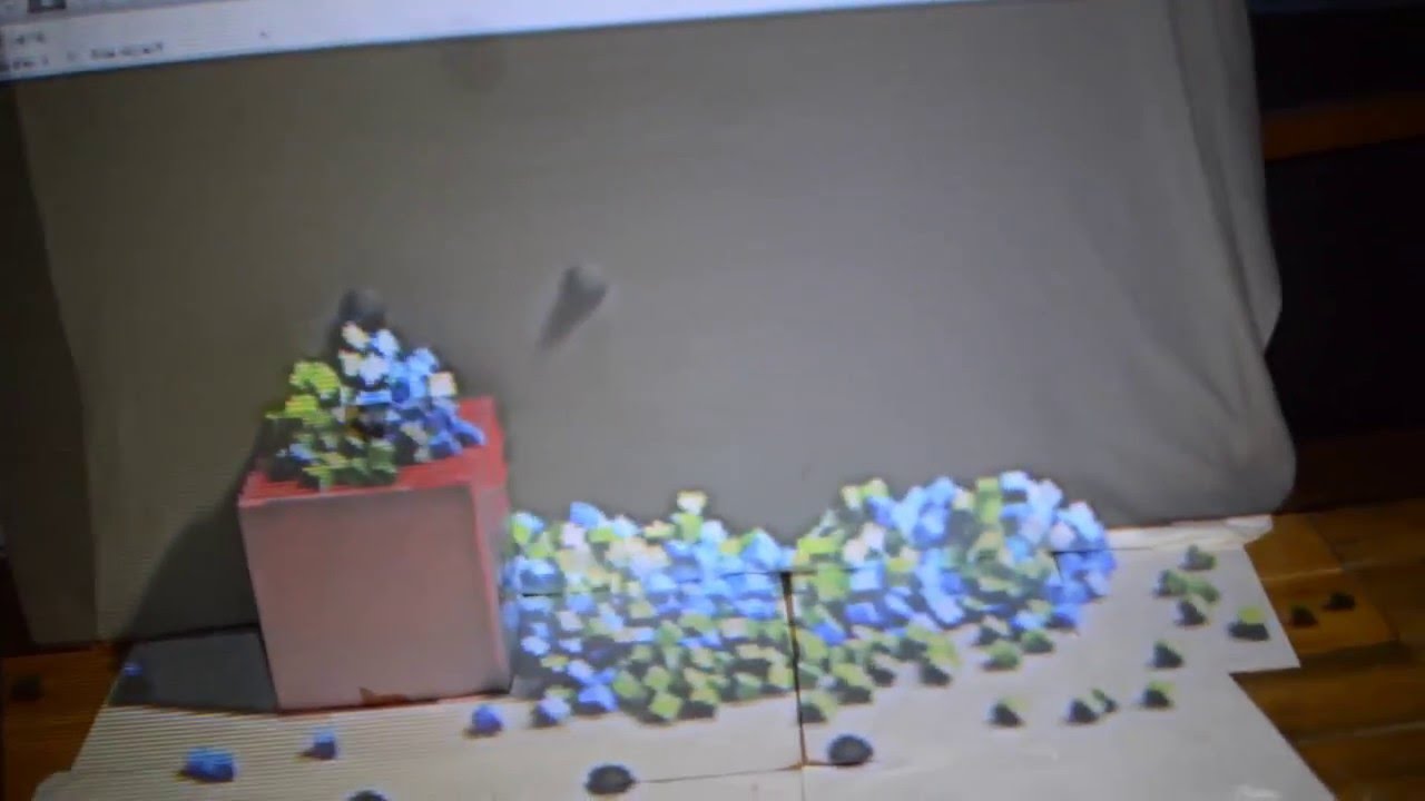 Projection mapping test. - YouTube