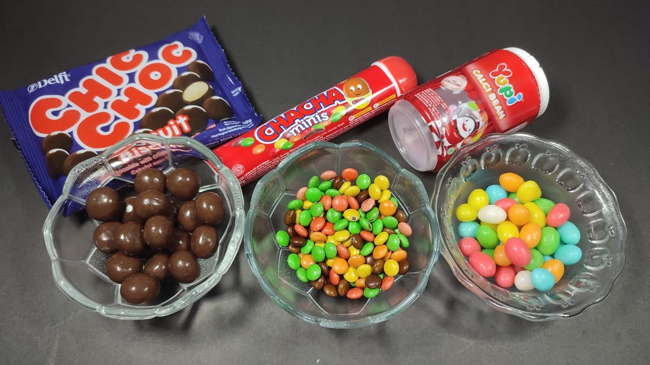 ASMR Satisfying Candy Color Mixing Very Yummy Candy Chacha Minis ...