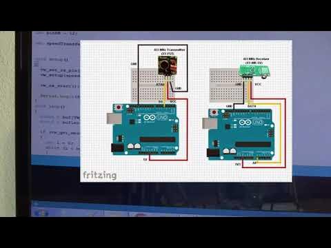433MHz Transmitter and Receiver Part 3 Arduino & VirtualWire Hack - YouTube