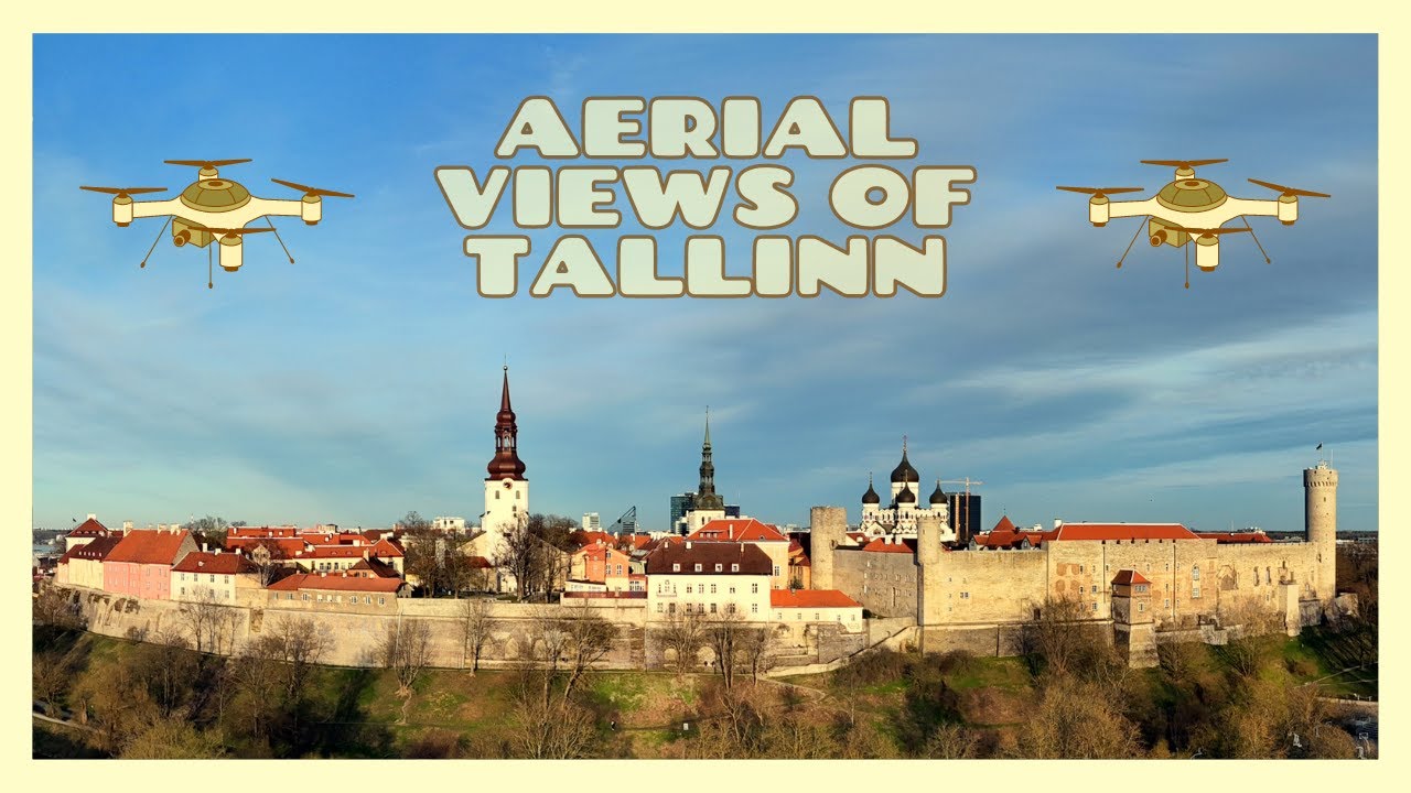 Aerial views of Tallinn: drone adventures in the Estonian capital 2024 ...