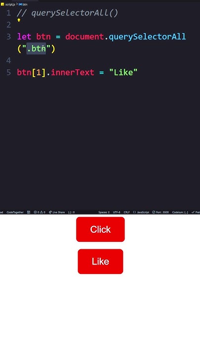 querySelectorAll in JavaScript | Day 57 of 45 Days JavaScript Challenge @CodeMinisterYoutube #js ...