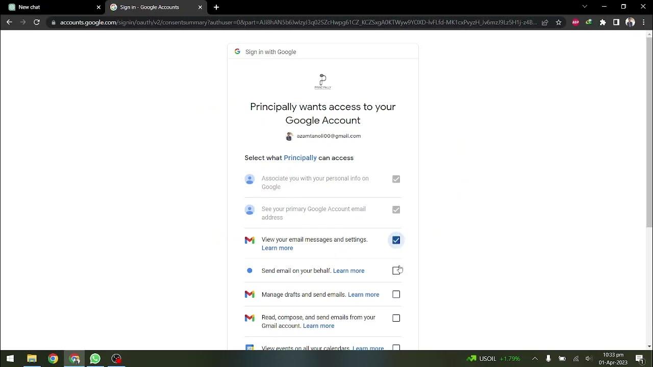 Updated Google OAuth verification Scopes | Principally LLC | Google OAuth - YouTube