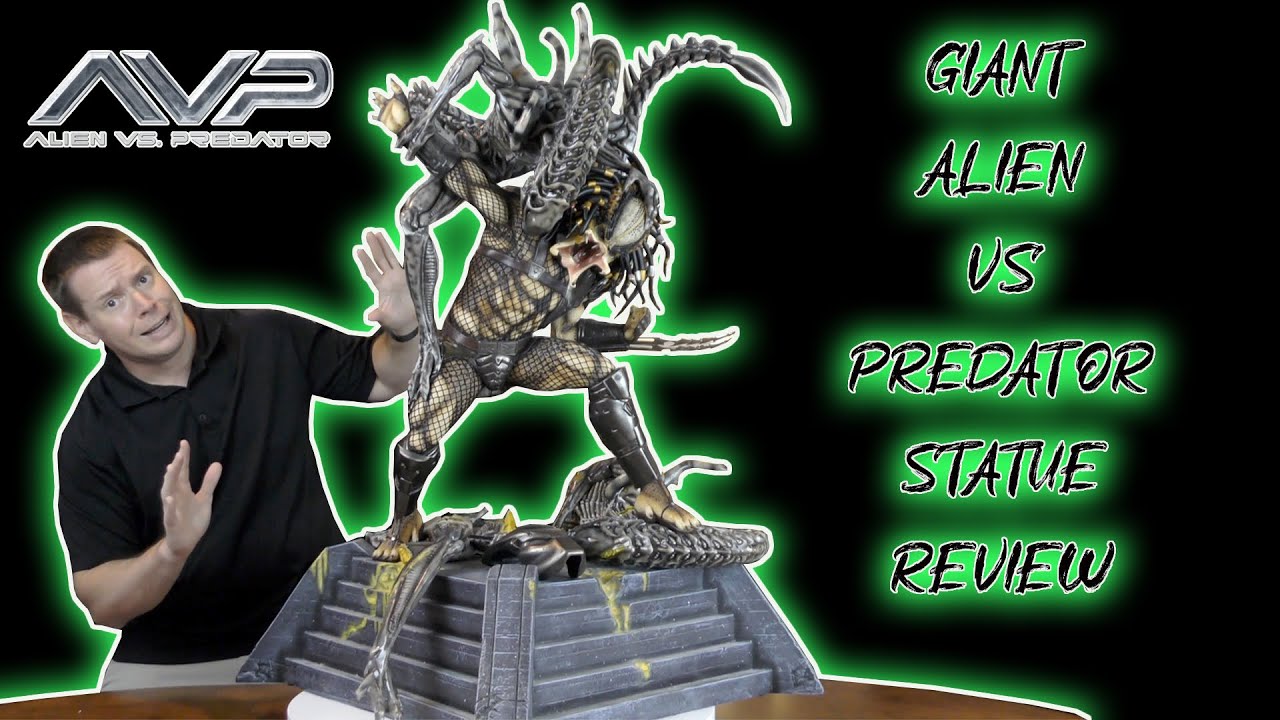 GIANT Custom ALIEN VS. PREDATOR Statue Review - YouTube