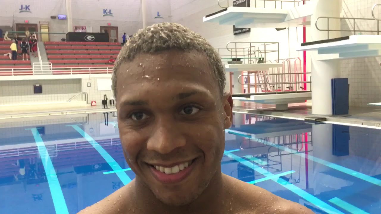 Camden Murphy is interviewed after a win against Georgia Tech on Nov. 8 ...