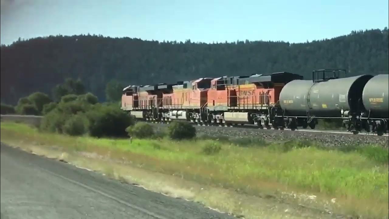 BNSF Tank Train on Mullan Pass (Mum's Vid) - YouTube