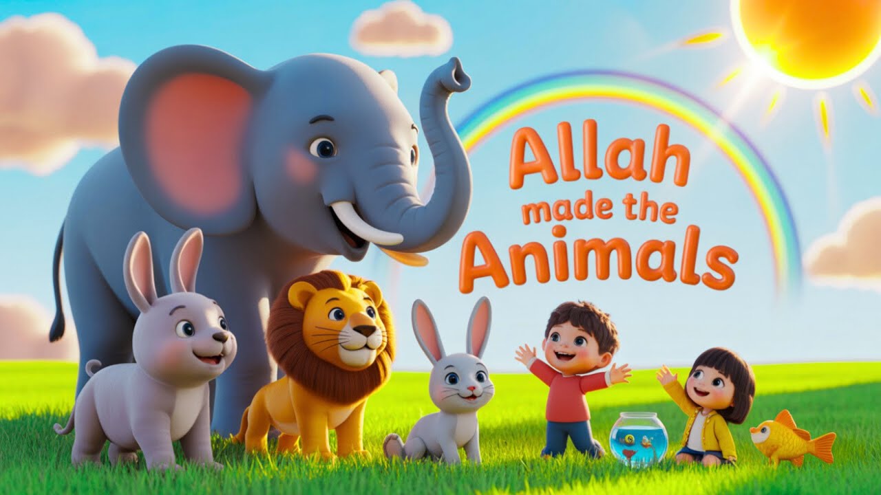 Allah Made the Animals 🐘 | Fun Learning Song for Kids | Pippapurr Songs ...
