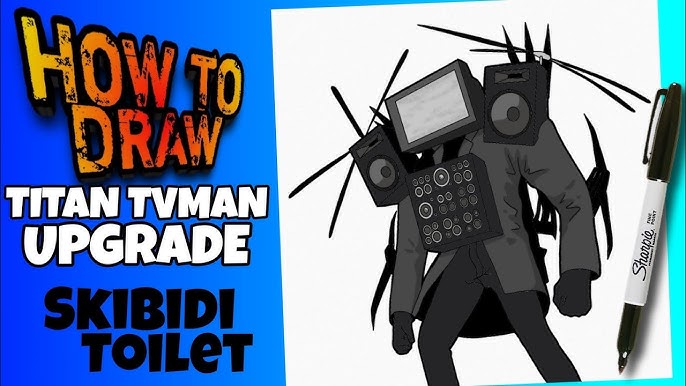 How To Draw TITAN TV MAN Skibidi Toilet UPGRADED ??, 57% OFF