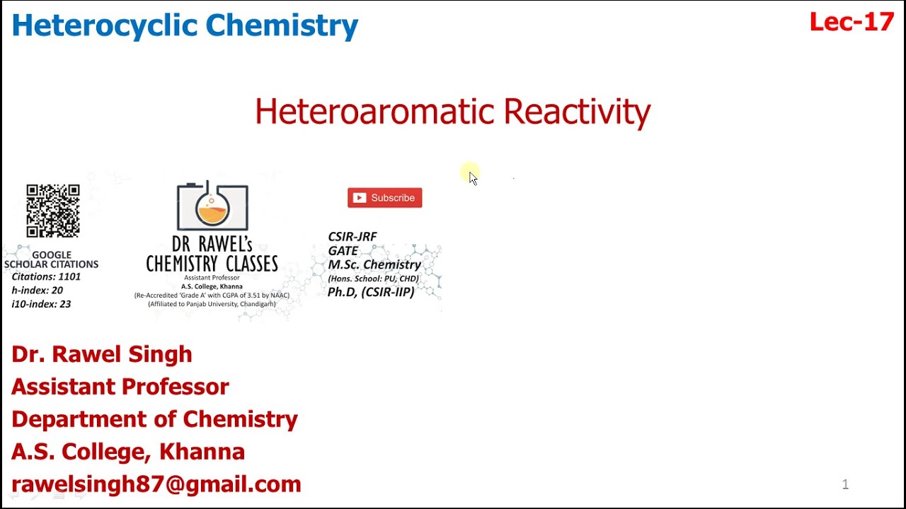 |heteroaromatic reactivity|#heterocyclicchemistry#JEE#NEET#Msc#Bsc#NEt# ...