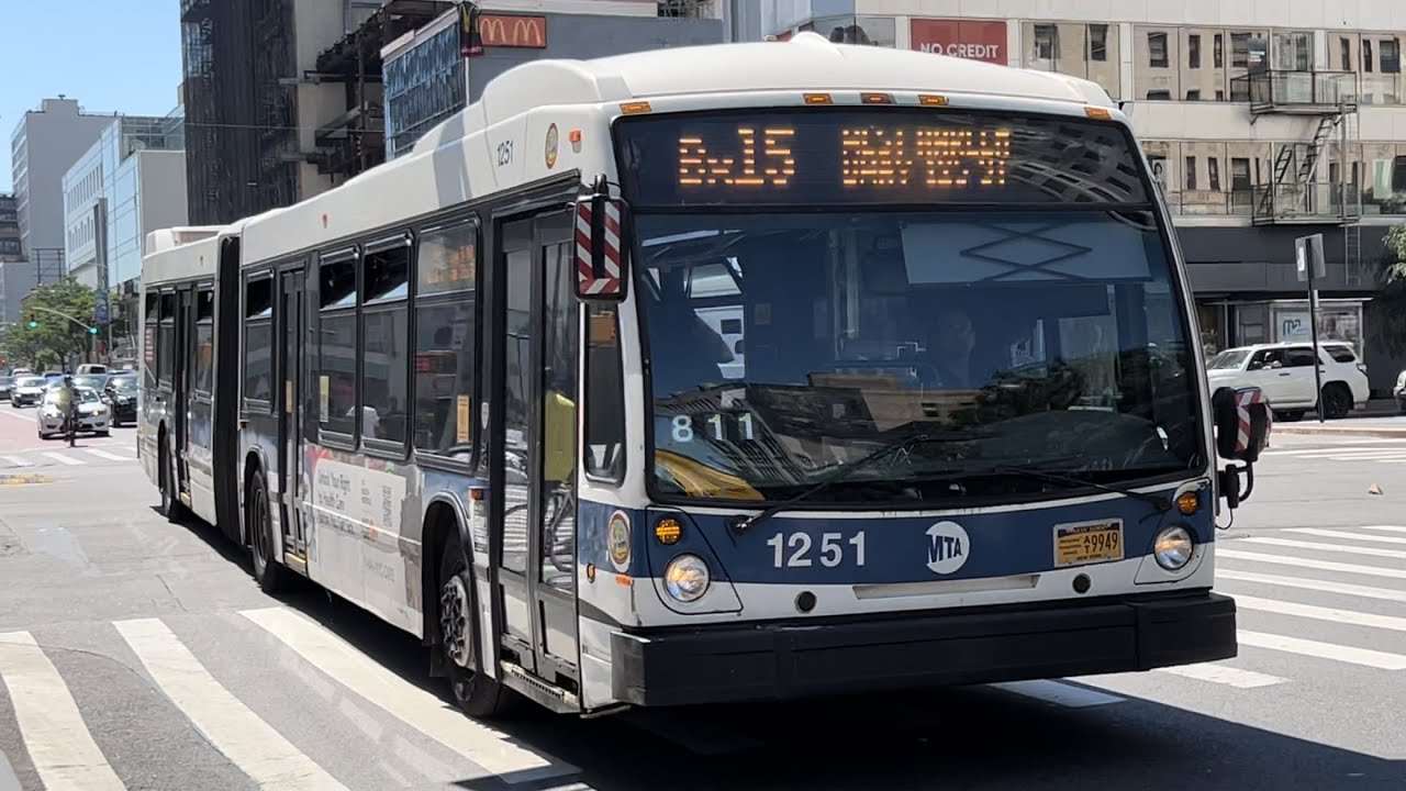 MTA: Orion 07.501 NG Hybrid, NovaBus LFS, LFSA action on the Bx15, M100 ...