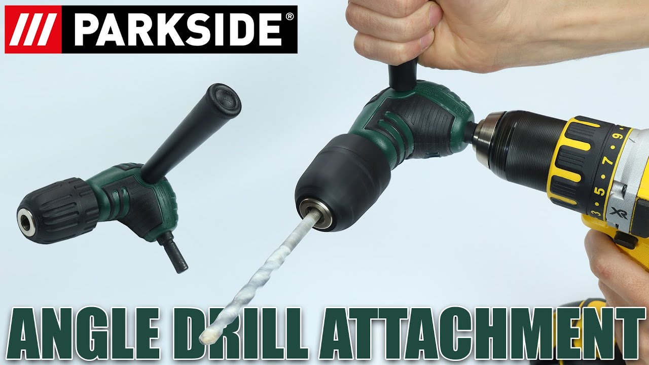 Parkside Right Angle Drill Attachment from LIDL Unboxing & Testing ...