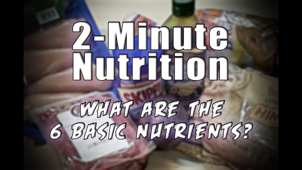 2-Minute Nutrition Ep. 3 - The 6 Basic Nutrients - YouTube