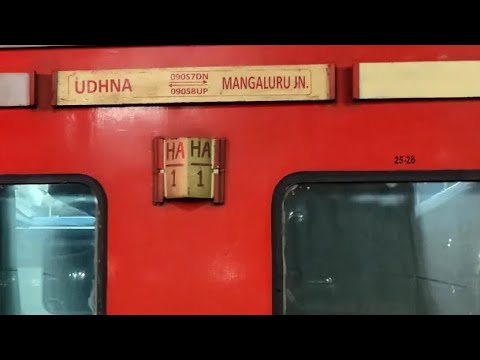 09057 train udn majn spl #train 3 tier coach #3tier #accoach #traincoach #manglore - YouTube