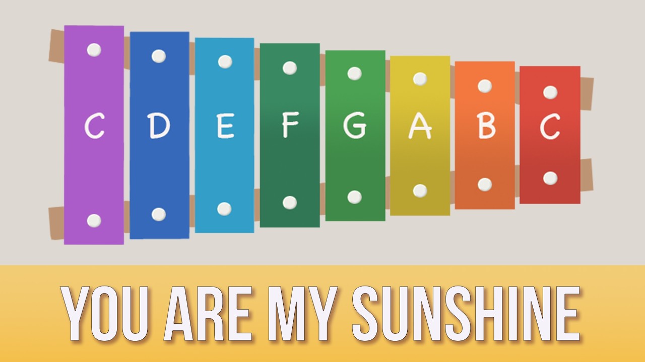 How to play You Are My Sunshine on a Xylophone Easy Songs (Tutorial ...