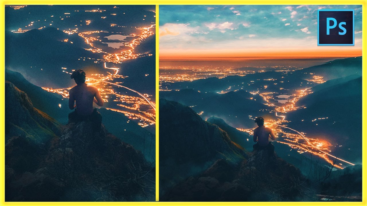 [ Photoshop Manipulation ] Create Night Landscape in Photoshop - YouTube