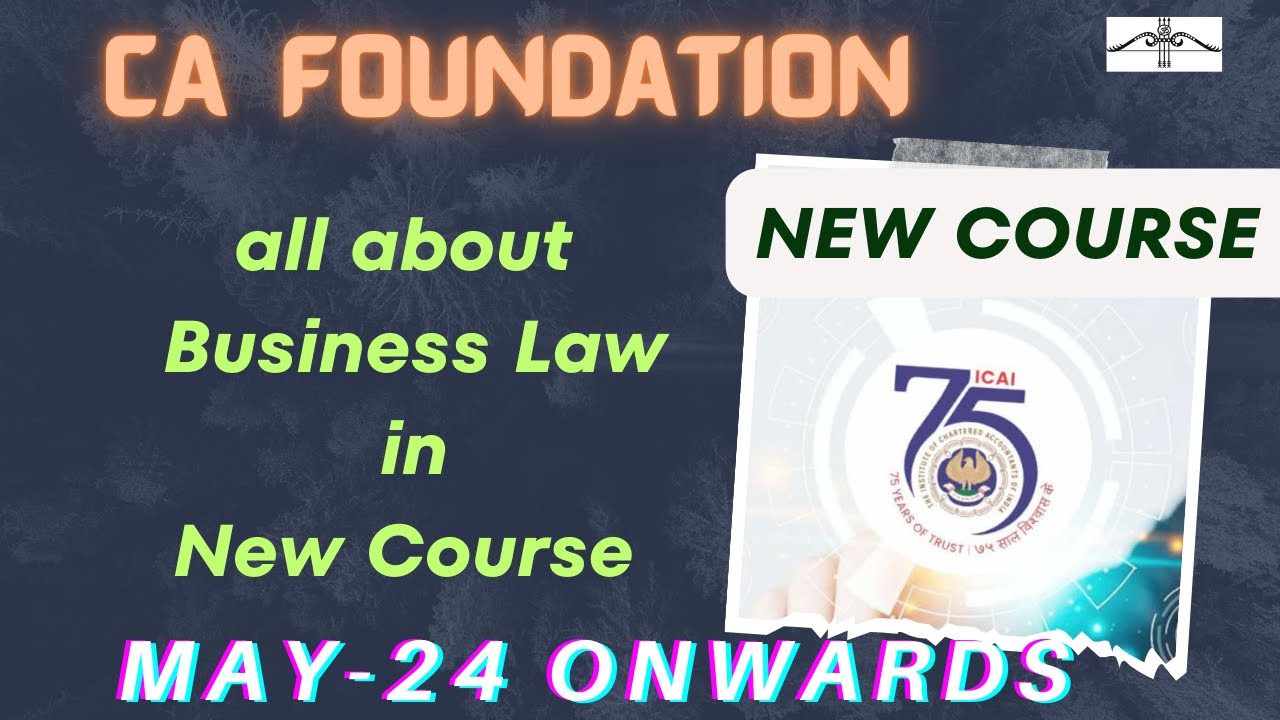 Old Course VS New Course Comparison I CA Foundation New Course Business ...