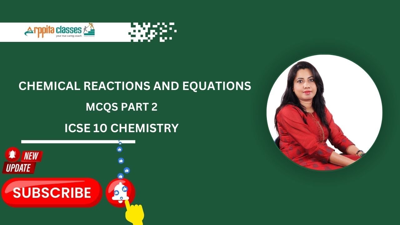 Chemical Reactions and Equations MCQ | MCQ class 10 chemistry | MCQ ...