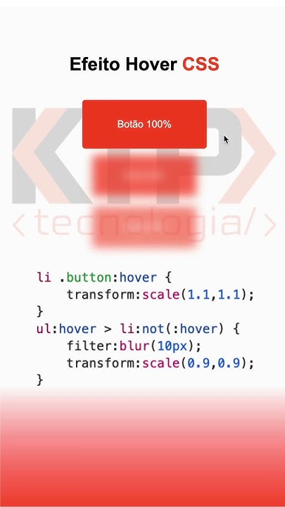 Efeito CSS hover com blur - YouTube