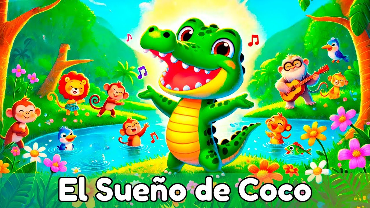 El Cocodrilo Coco y su Gran Sueño de Cantar: ¡Una Historia de ...