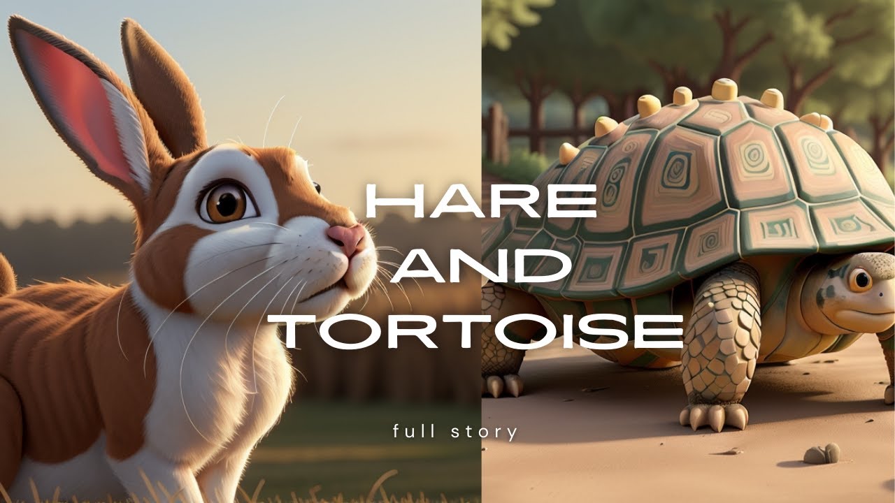 Hare 🐇And The Tortoise 🐢 Story || Kids Moral Story in English ...