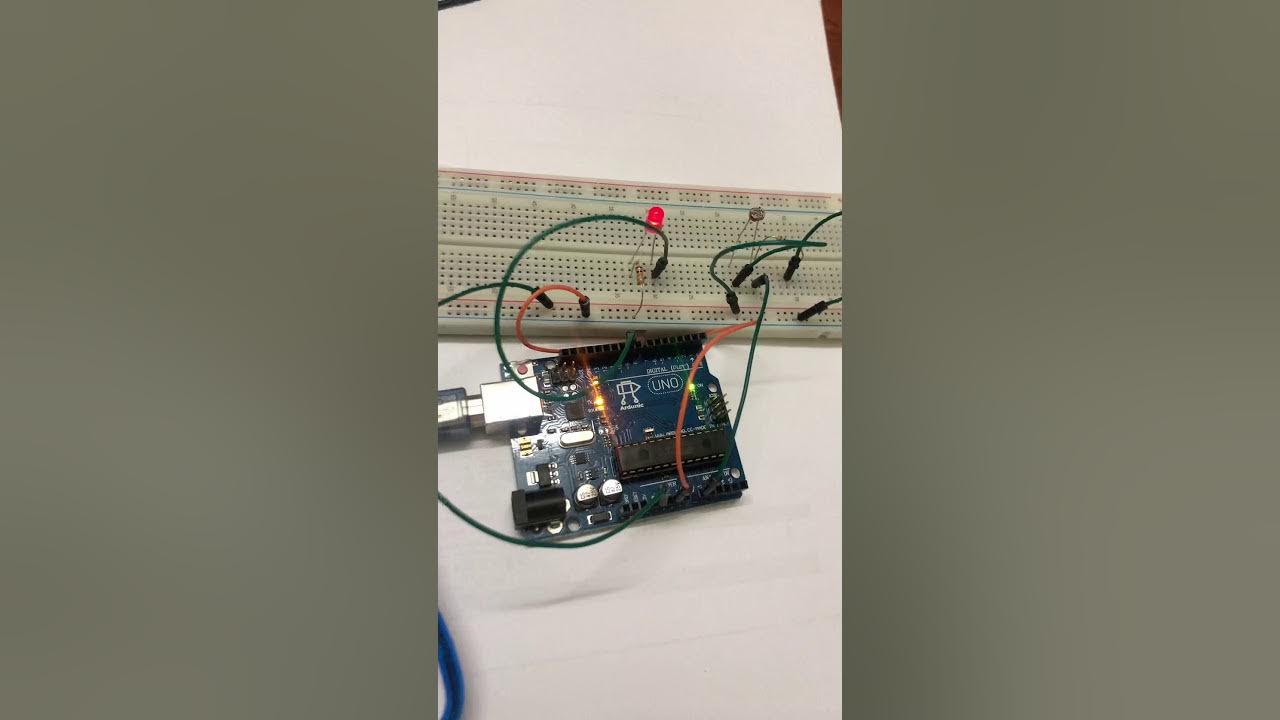 Arduino with photoresistor and LED circuit/ control the brightness of ...
