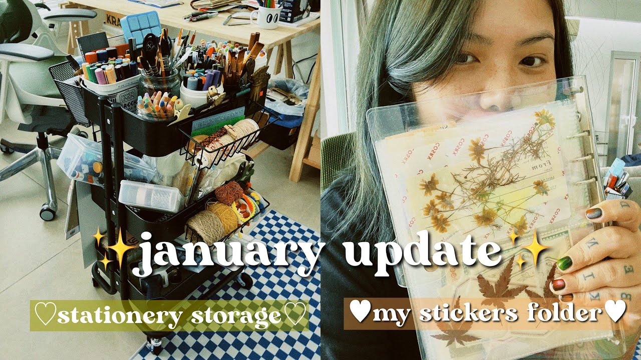 Art Space Tidying and Organization | Sticker Storage Tips | January ...