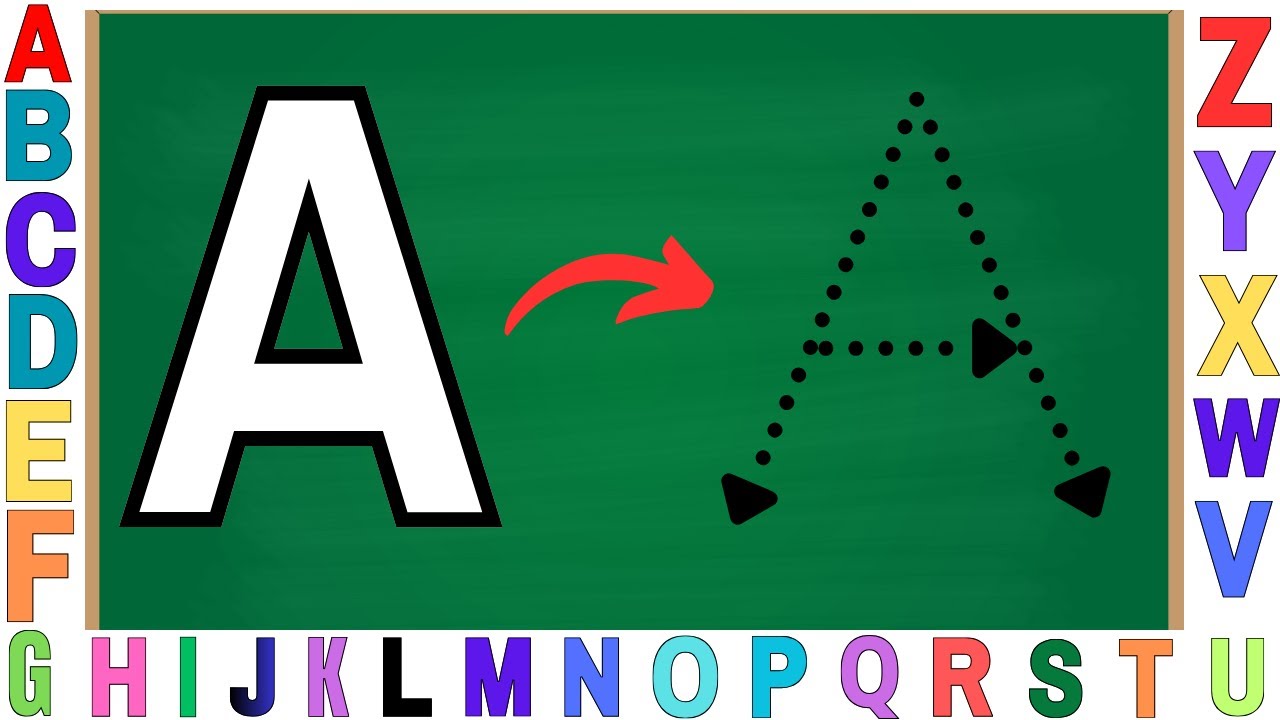 Easy Alphabet Drawing Tutorial for Beginners - Learn to Draw Letters A ...