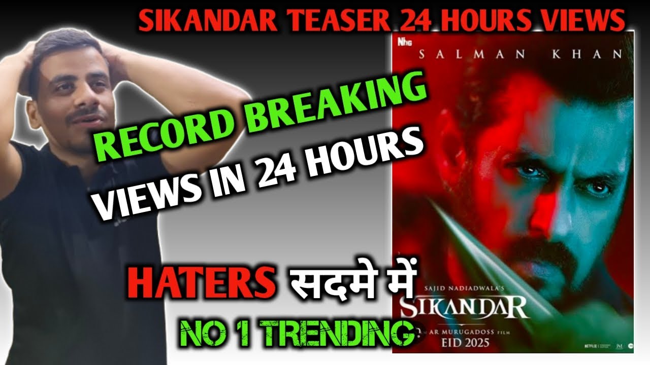 Sikandar Film Teaser Record Breaking Views and Likes in 24 Hours ll ...