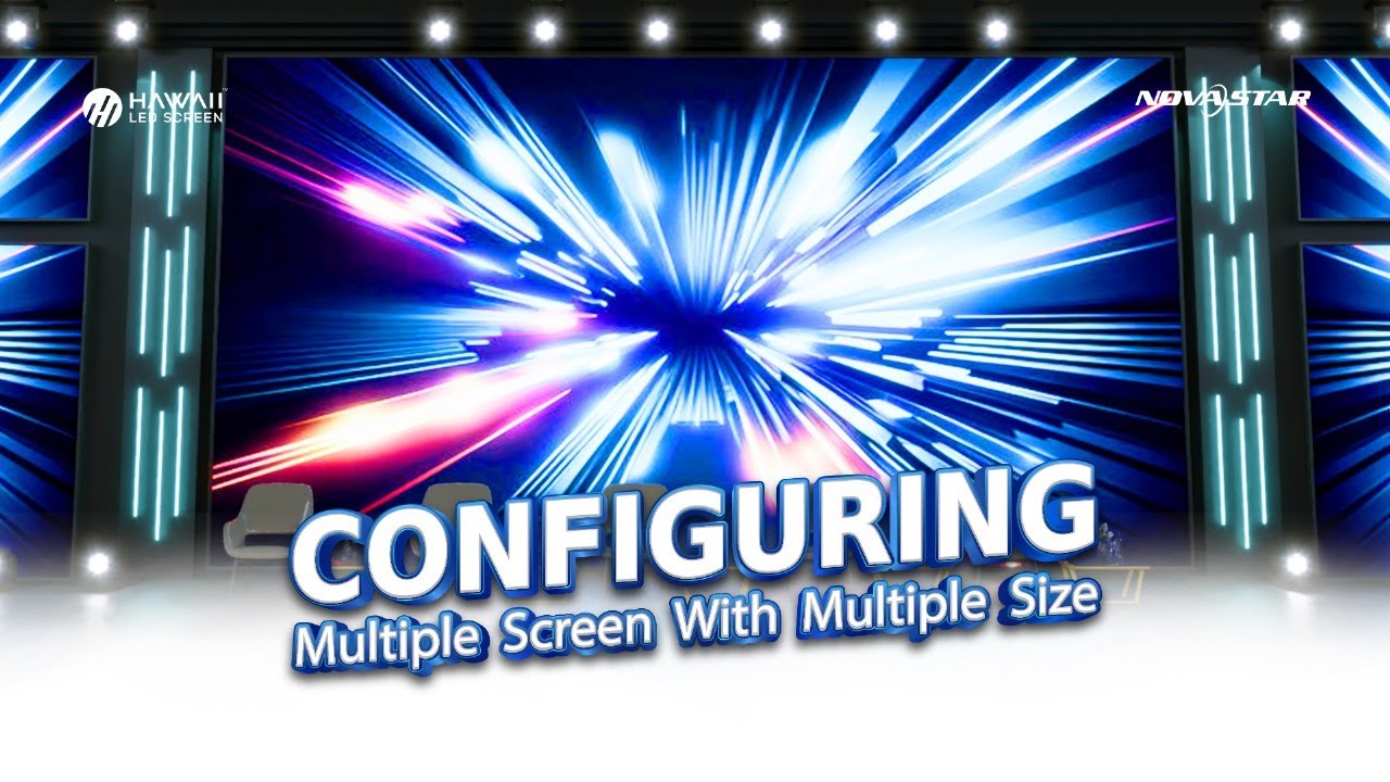 Configuring multiple screen with multiple size - YouTube