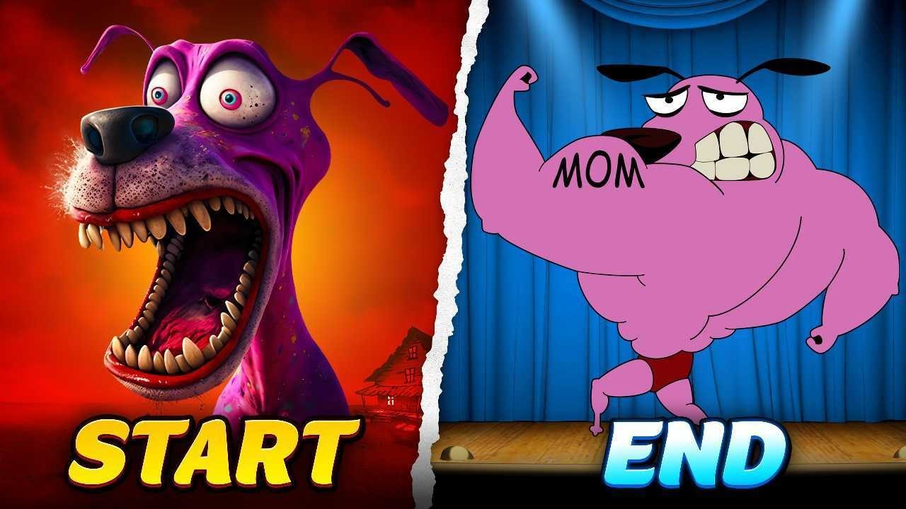 The Entire Story of Courage the Cowardly Dog in 10 Minutes - YouTube