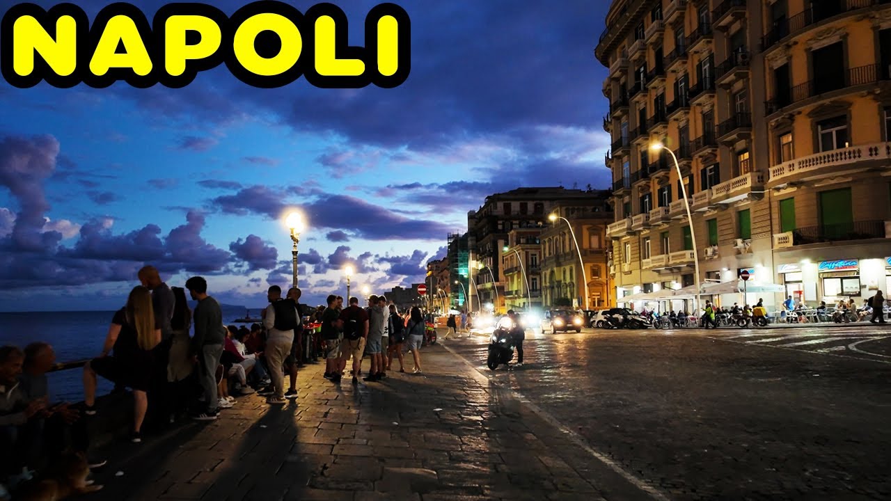 Walking along Napoli's stunning Lungomare Waterfront [4K] (Naples ...