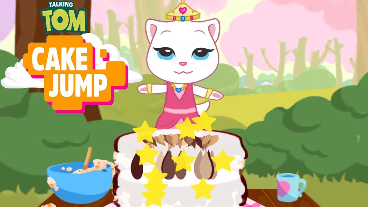 Talking Tom Cake Jump Android Gameplay - Neon Angela Part 1 - YouTube