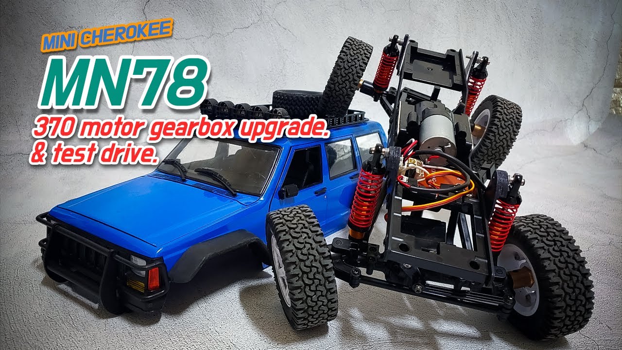 Rc cars / Mn78 370 motor gearbox & metal shaft upgrade. upgrade./ mn78 ...