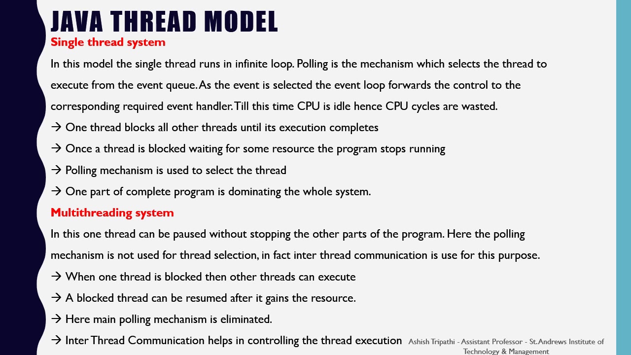 SAITM BCA 6 Java Unit 4 Lecture 13 - YouTube